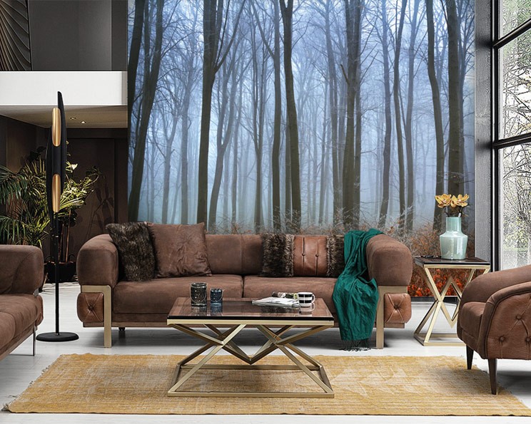 Bos Bomen Behang 3D-behangen | 3D-achtergronden