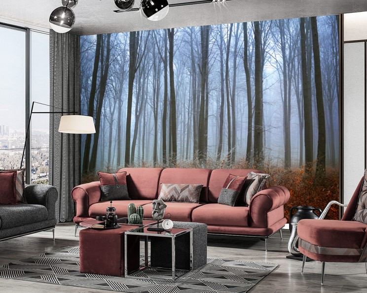 Bos Bomen Behang 3D-behangen | 3D-achtergronden